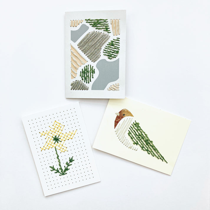 Broderikit på papir – Grafisk Broderi